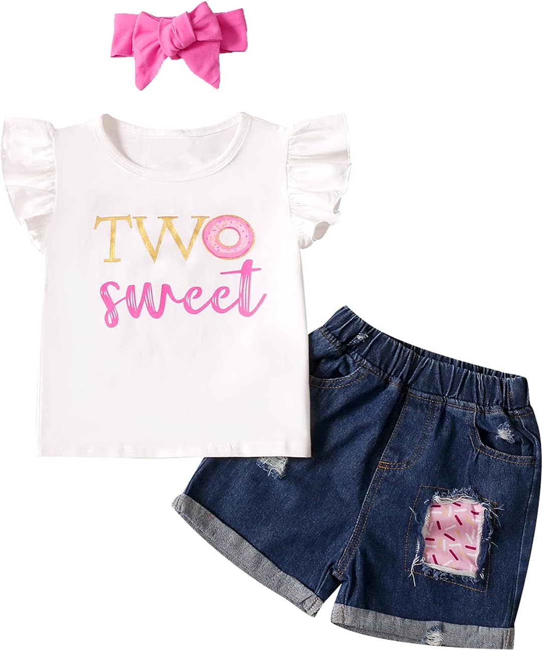 Amazon.com: Little Girl 2nd Birthday Outfits Toddler Two Year Old ...