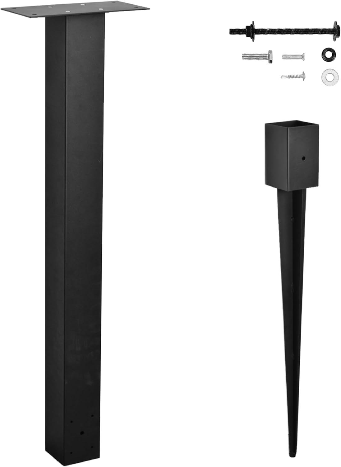 Amazon.com : BTRAM 43" In-Ground Mounting Post for Easy Install Mailbox ...