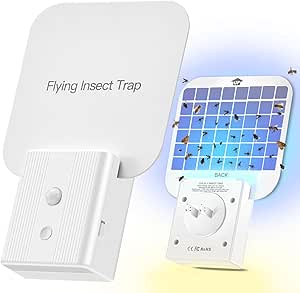 Amazon.com : Flying Insect Trap, Plug-in Fly Trap Indoor, UVA Bug Light ...