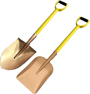 Amazon.com : WEDO Non-Sparking Round Point Shovel and Scoop Shovel Set ...