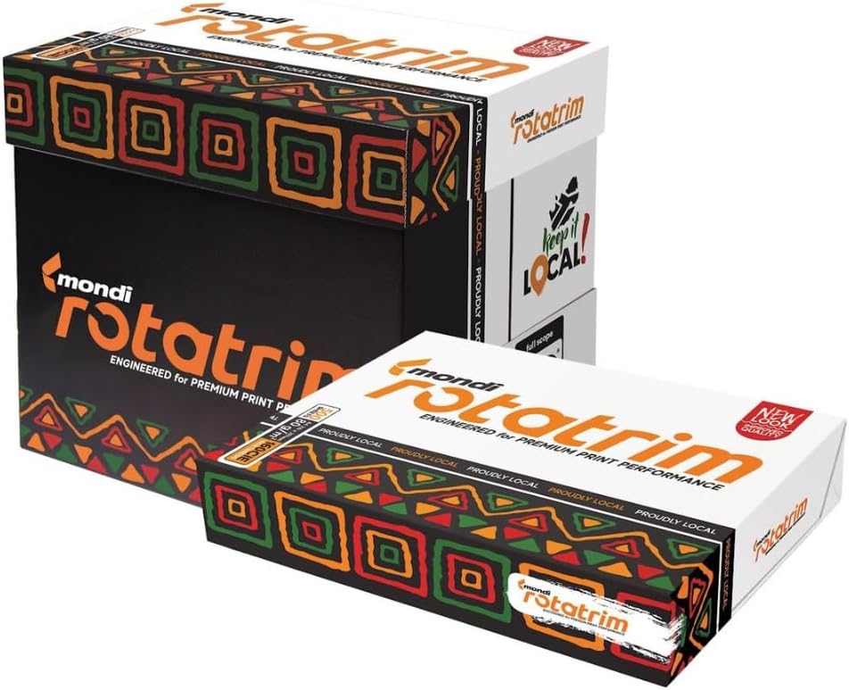 Mondi-Rotatrim A4 Copy Paper - 500 Sheets 80gsm - 1 BOX of 5 Reams ...
