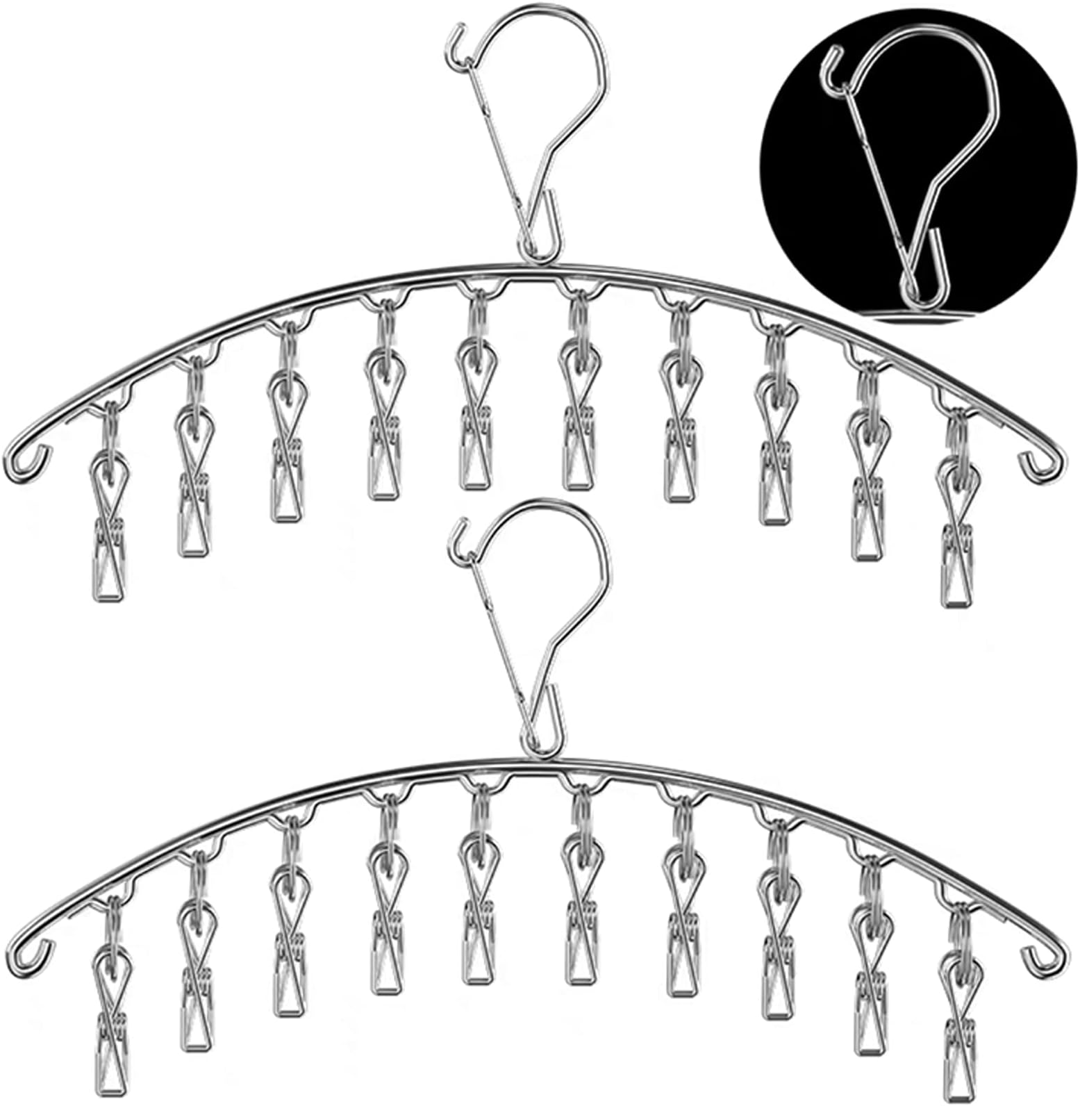 Risom Clip and Drip Colgadero, 30 Clips de Pinzas para Ropa tendedero ...