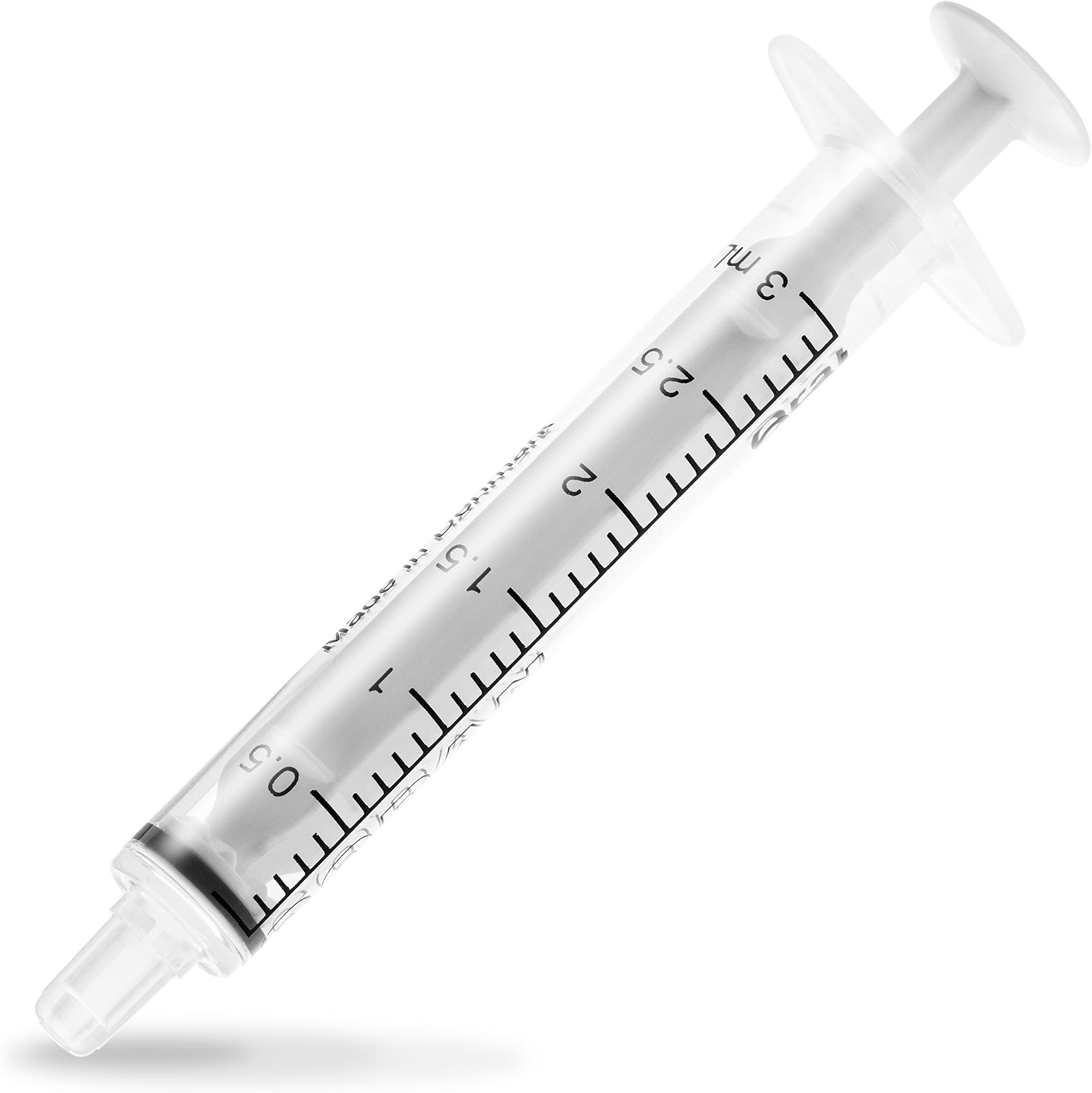 Amazon.com: Miracle Oring Syringe- 3 ml Luer Lock Syringe- Package ...