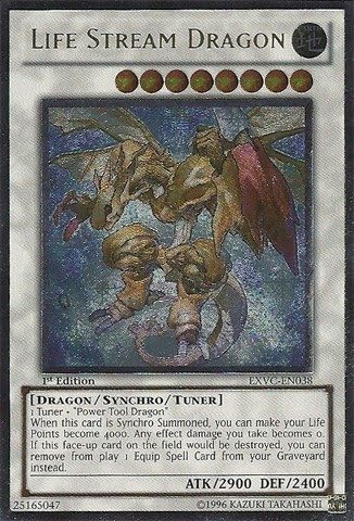 Amazon.com: Yu-Gi-Oh! - Life Stream Dragon (EXVC-EN038) - Extreme ...