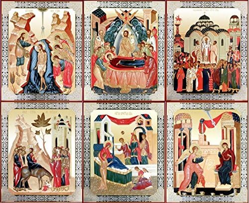 Amazon.com: Feast Day Icon Set of 13 Orthodox Icons : Home & Kitchen