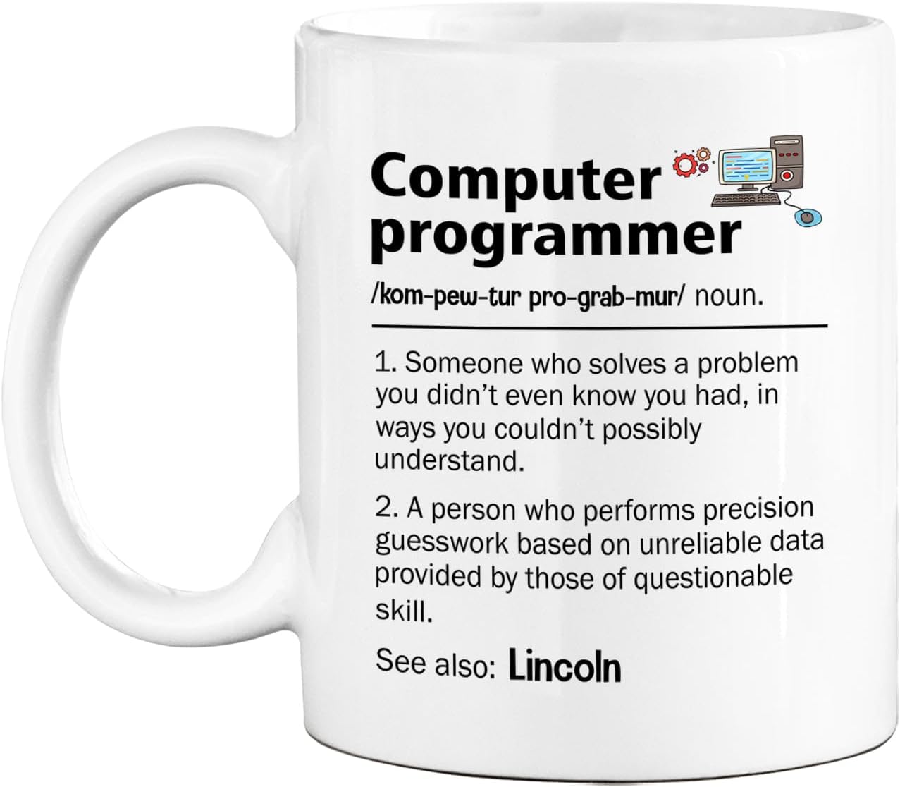 Personalized Programmer White Mug Computer Programmer