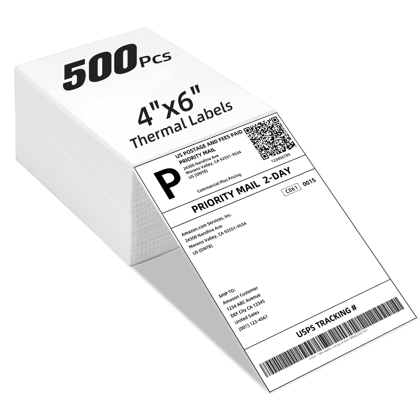 Amazon.com: AKOLABEL 4" x 6" Direct Thermal Labels, 500 Labels per ...