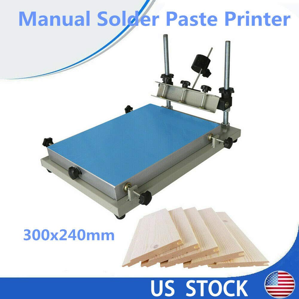 Buy Manual Solder Paste Printer PCB SMT Stencil Printer S Size ...