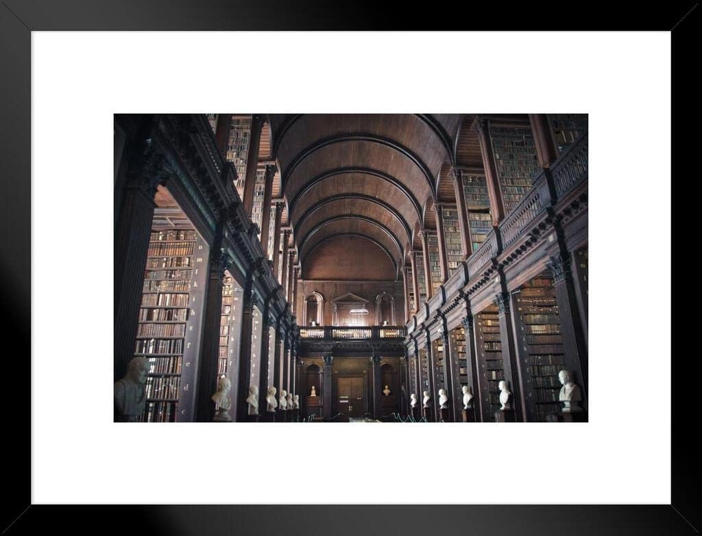 Amazon.com: Poster Foundry Old Library Vaulted Ceilings Historical ...