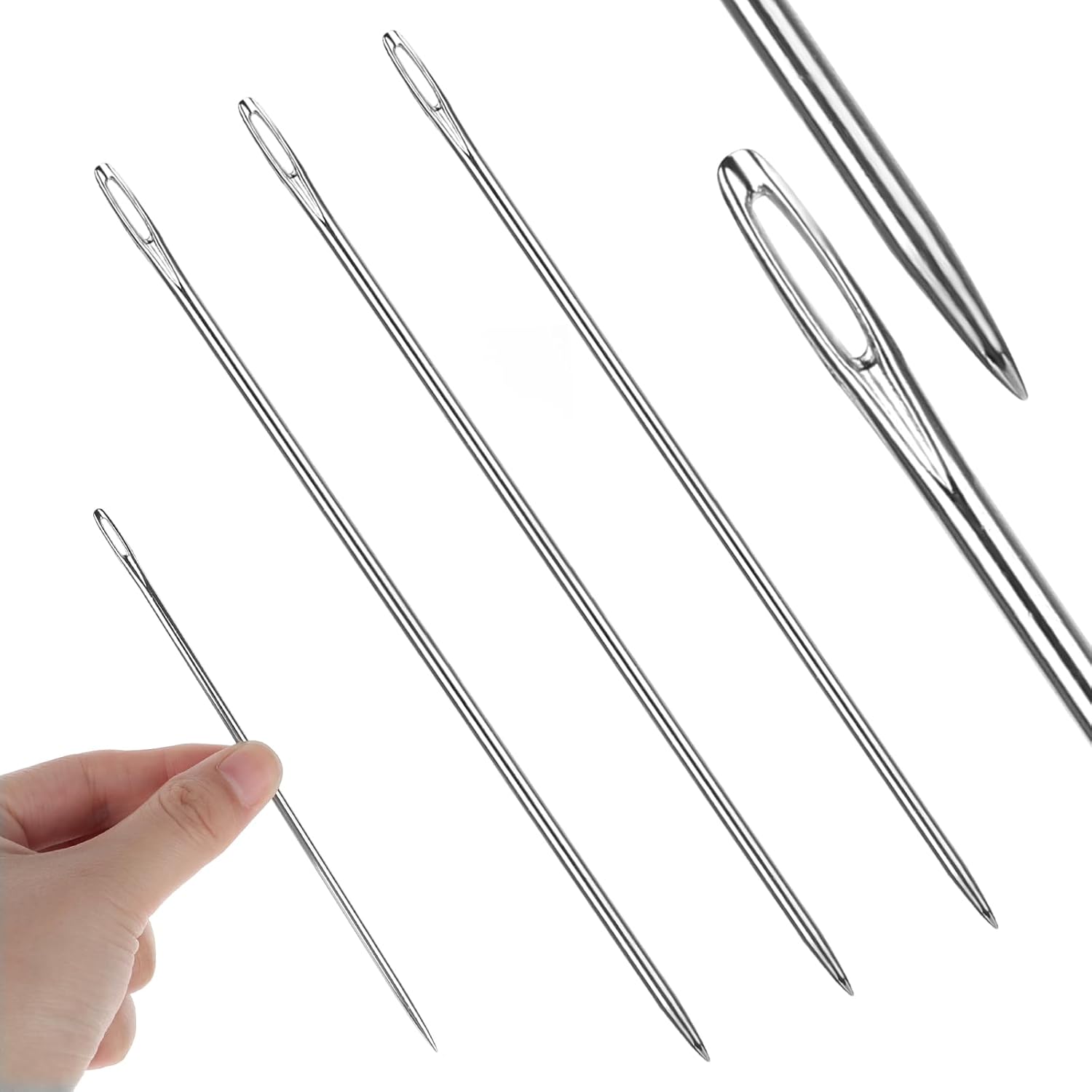 Amazon.com: 3PCS Large Eye Needles for Hand Sewing 6 Inch Upholstery ...