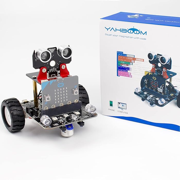 Buy Yahboom Robot Kit for Microbit STEM Education for Kids to Programmable BBC Micro:bit DIY Toy ...