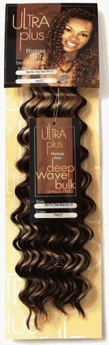 Amazon.com : Ultra Plus Human Hair Deep Wave Bulk 14" 16" 18" Color: 14 ...