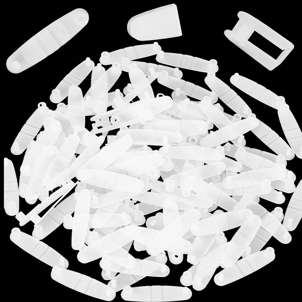 Amazon.com: SUNNYCLUE 1 Box 120Pcs Plastic Keychain Clips Badge Strap ...