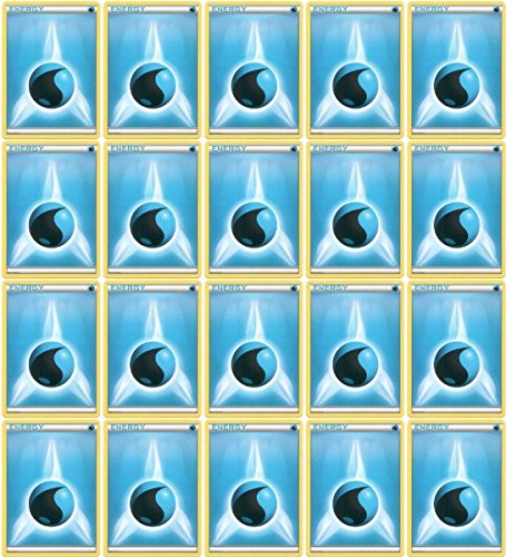 20 Basic Water Energy Pokemon Cards (XY/Black and White Series Design ...