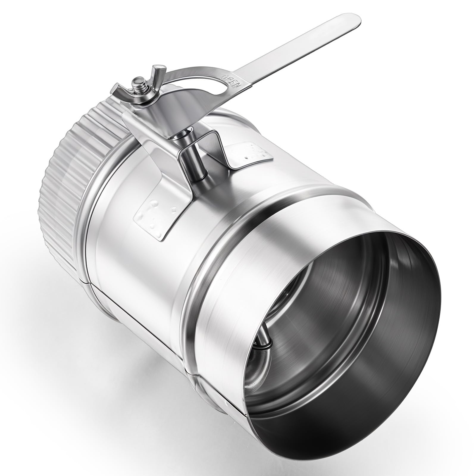 Backdraft Damper Duct Manual Volume Damper with Sleeve, Galvanized ...