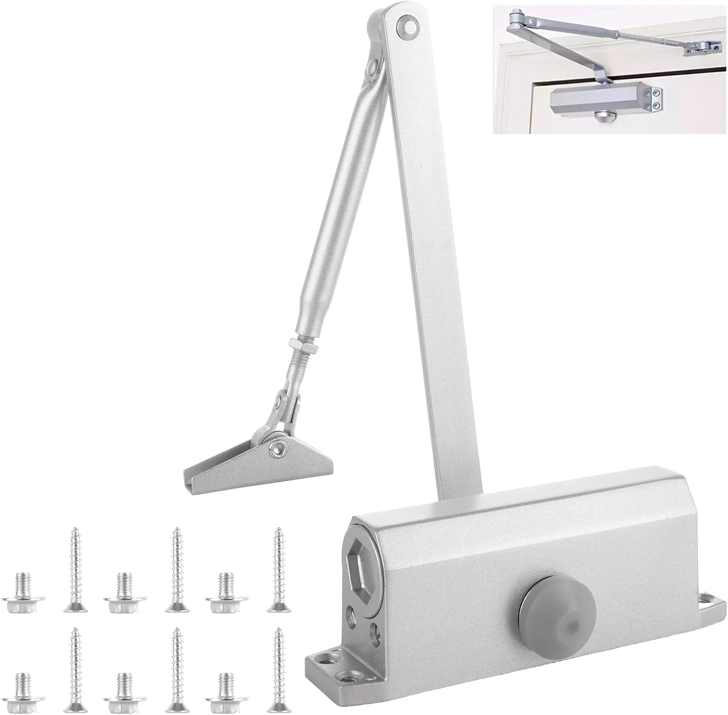 Automatic Door Closer for Home Adjustable Spring Hydraulic Door Closer ...