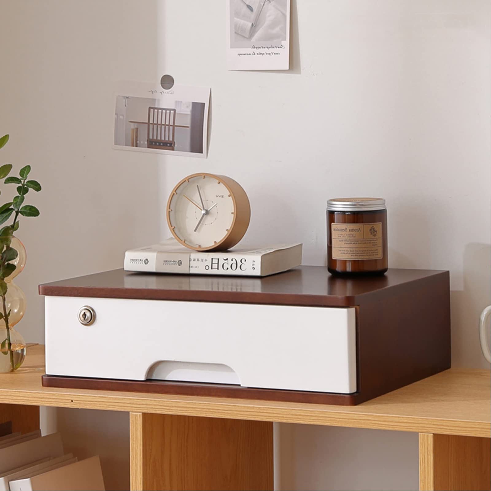 Amazon.com: Desktop Organizer Storage Box - Desktop File Cabinet ...