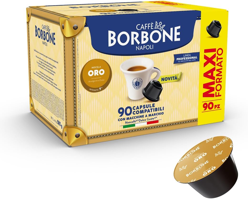 Amazon.com: Caffè Borbone Dolce Gusto Capsules, 90 Capsules - Miscela ...