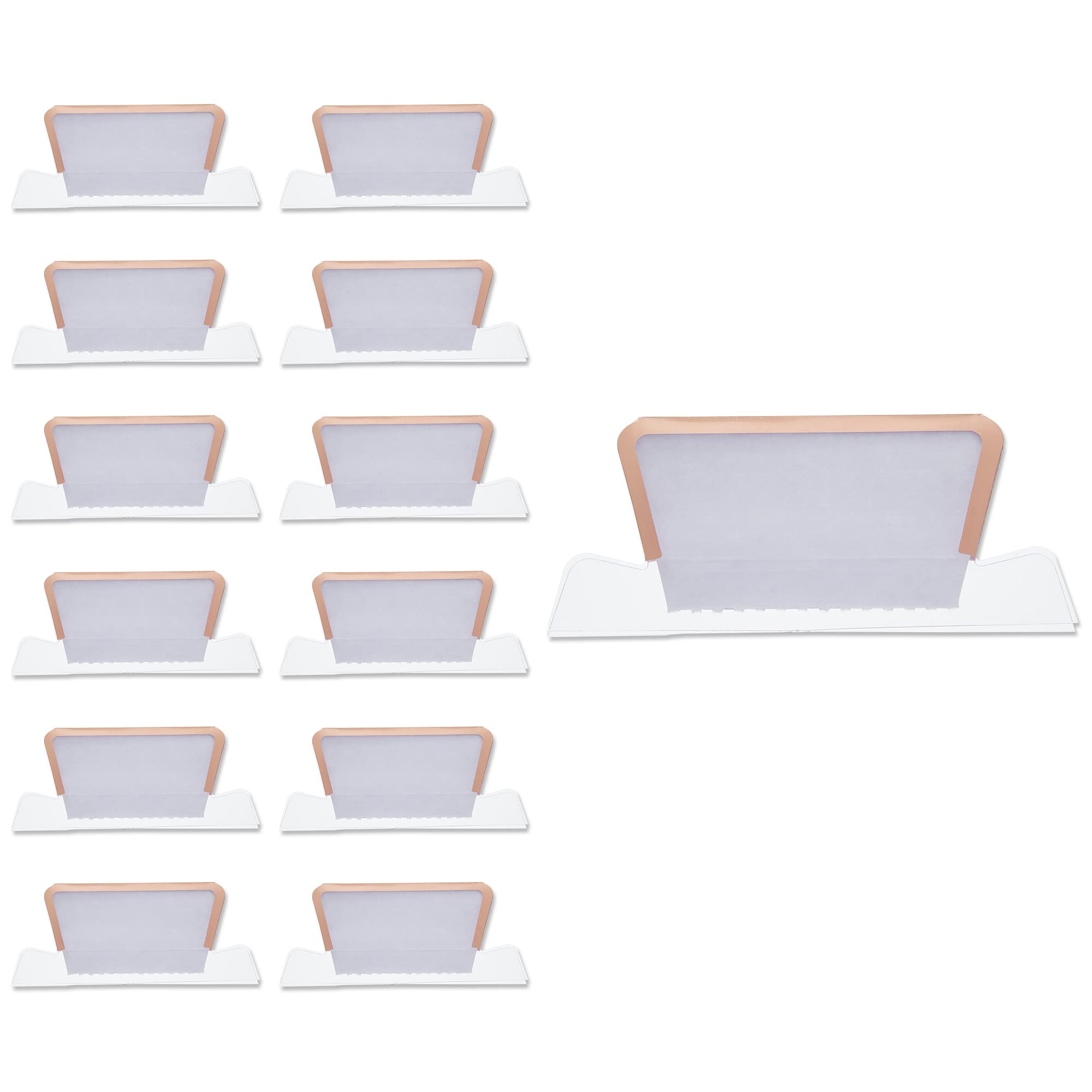 Amazon.com : Y YOMA 12 Pack Plastic Hanging File Folder Tabs with ...