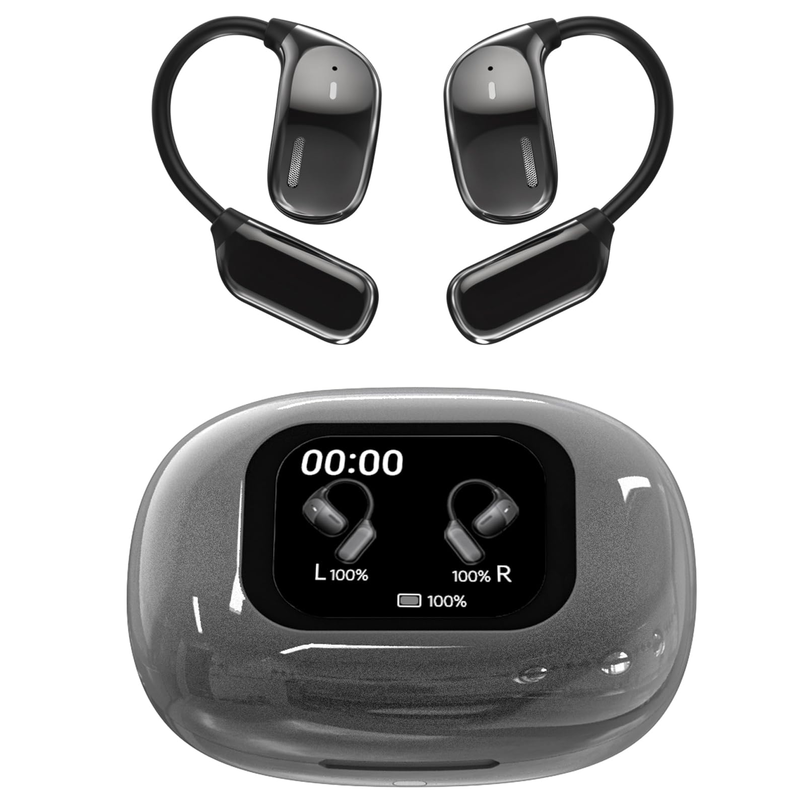 Amazon.com: Over The Ear Earbuds True Powerful Wireless Bluetooth 5.4 ...
