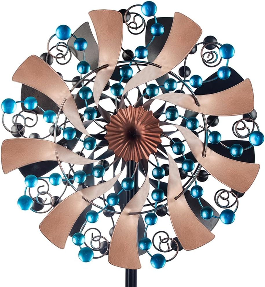 Amazon.com: DREAMSOUL 16.5" Dia Wind Spinners Outdoor, Metal Wind ...