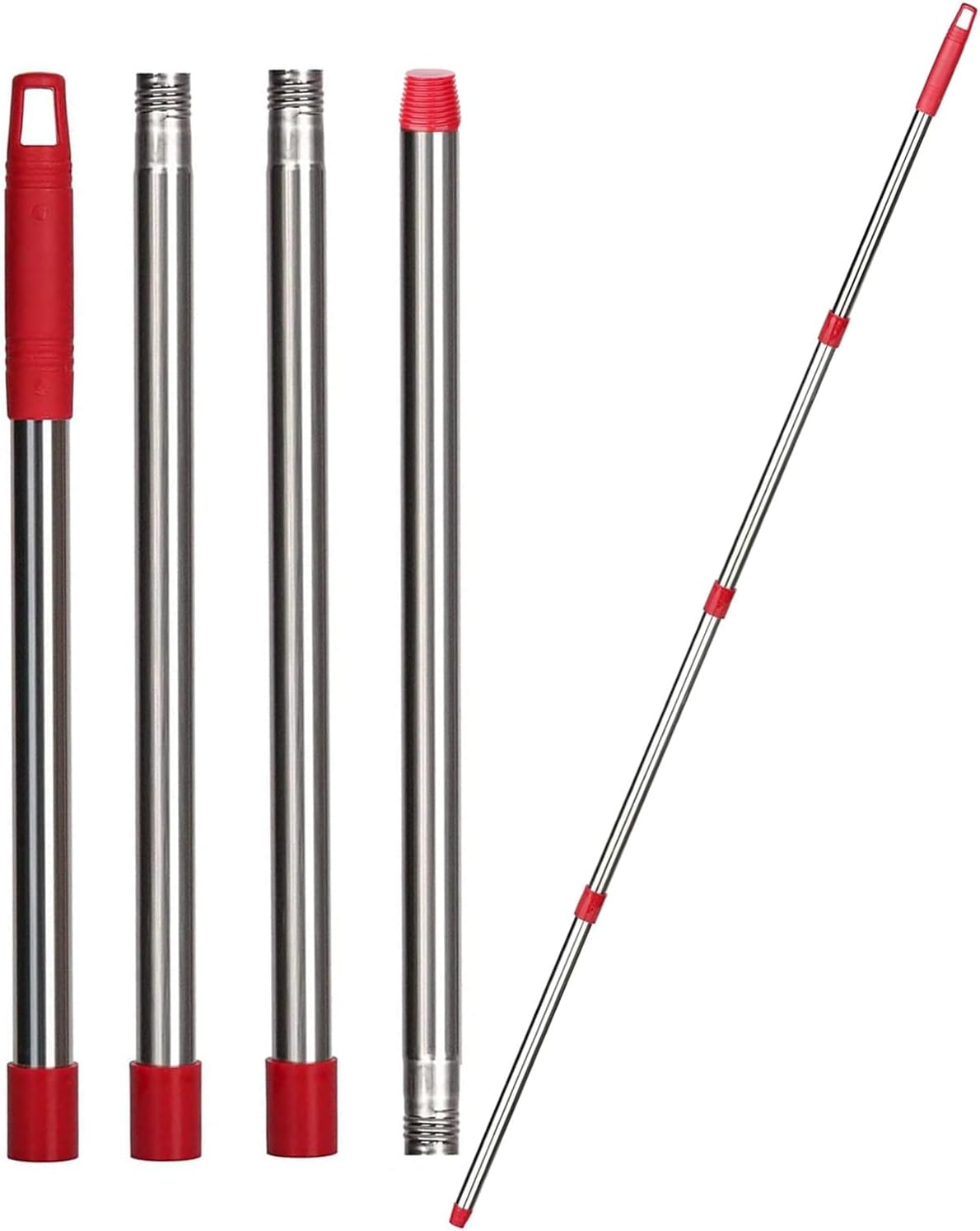 Amazon.com: RUXIEWEY Spin Mop Replacement Handle for Ocedar 4Section 30 ...