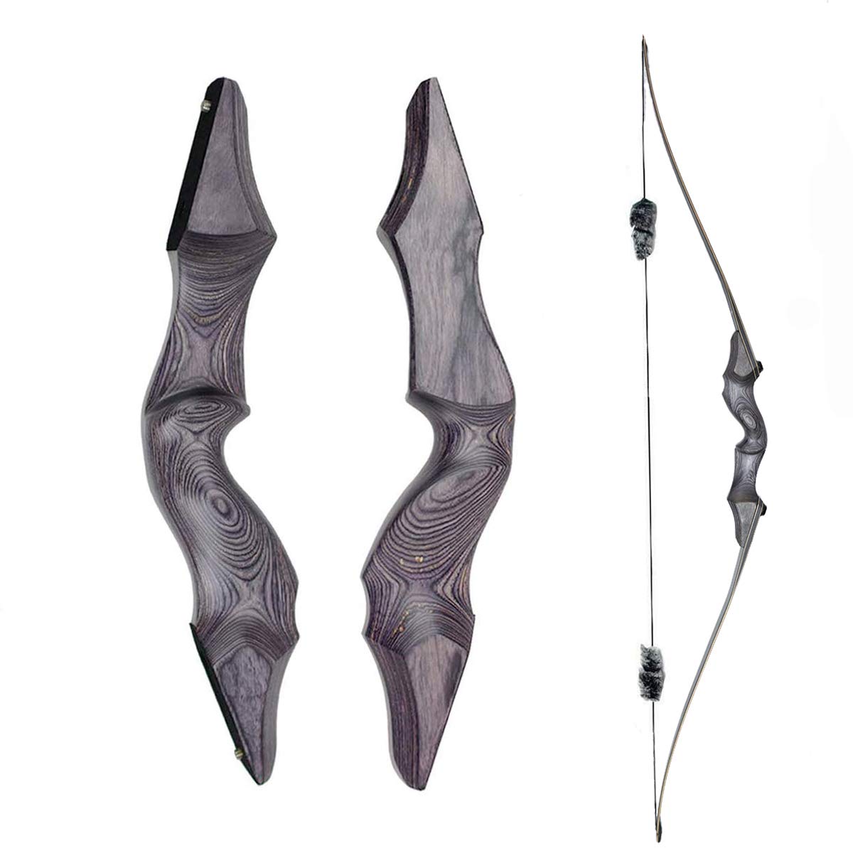 OBTOUTDOOR Archery Takedown Longbow 60inch 20lbs-60lbs Right Hand ...