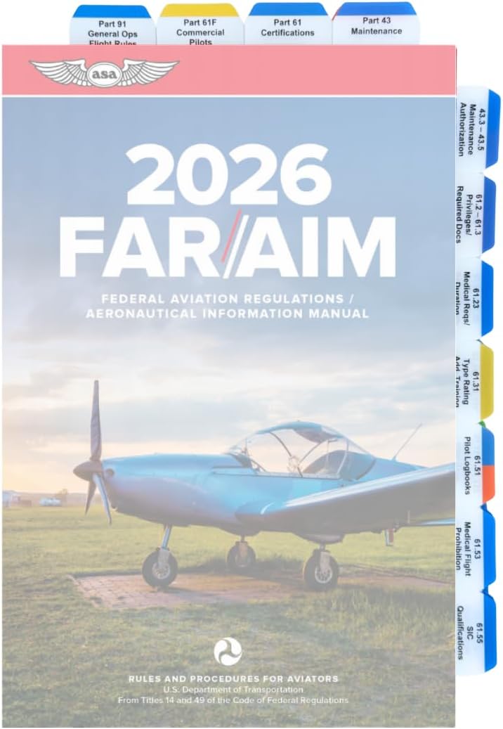 Far Aim Tabs, Color-Coded for Private Pilot, Instrument Rating ...