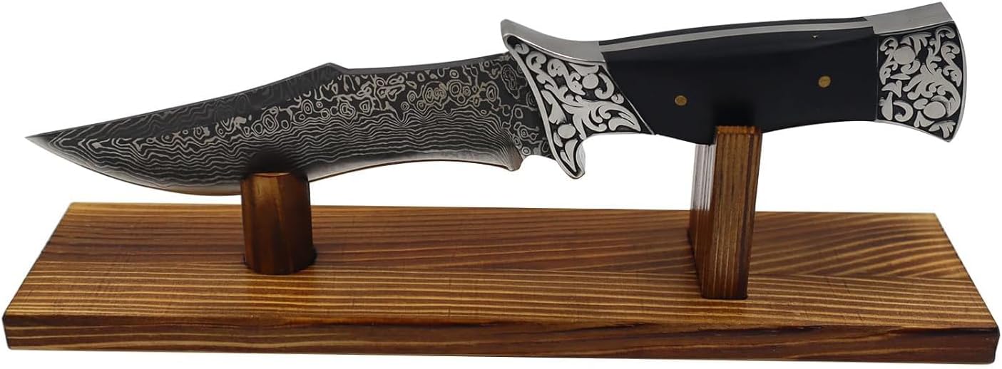 Amazon.com: Biobasedon Wood Knife Display Stand - Single Fixed Blade ...