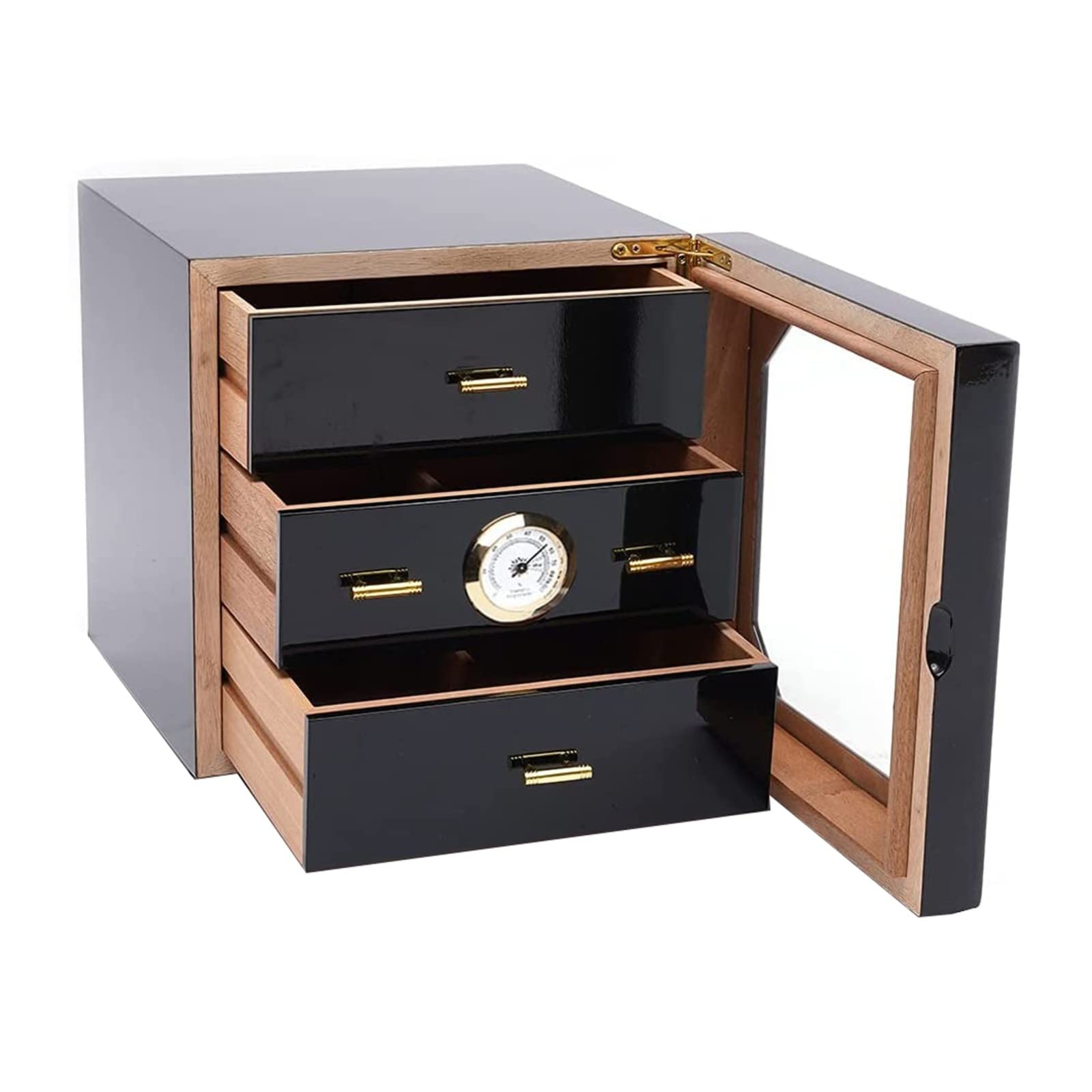 Buy Humidor Cigar Box, Luxury Cigar Humidor Cabinet with Accurate ...