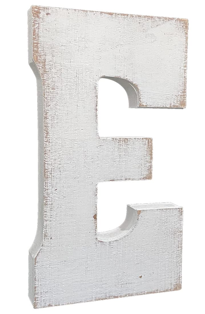Snapklik.com : ABELOTS Large Wood Letter Distressed White Wash Alphabet ...