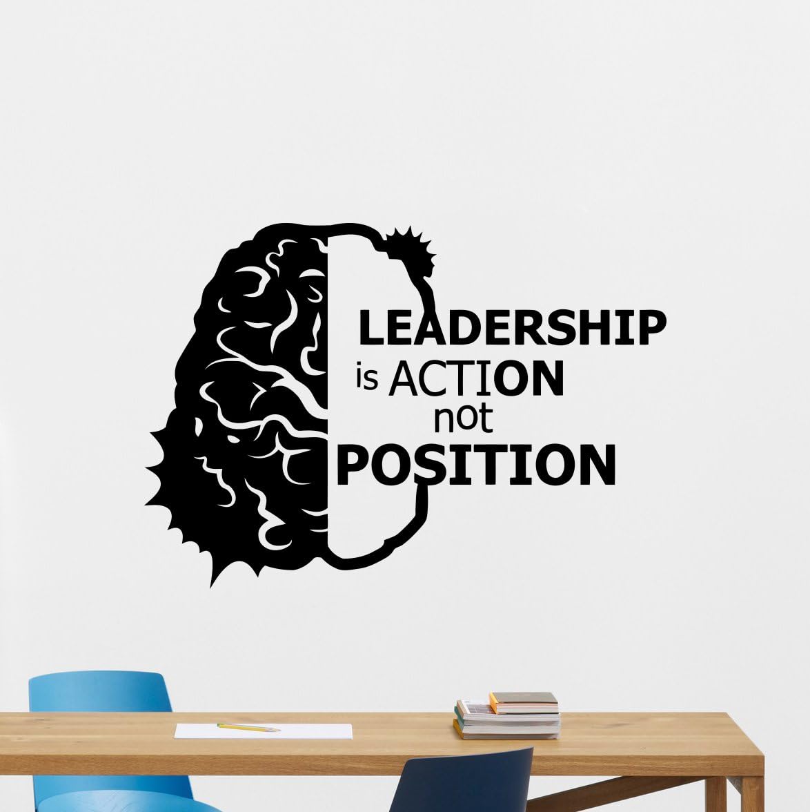 Leadership Is Action Not Position Business Office Wall Quote Decal Home ...