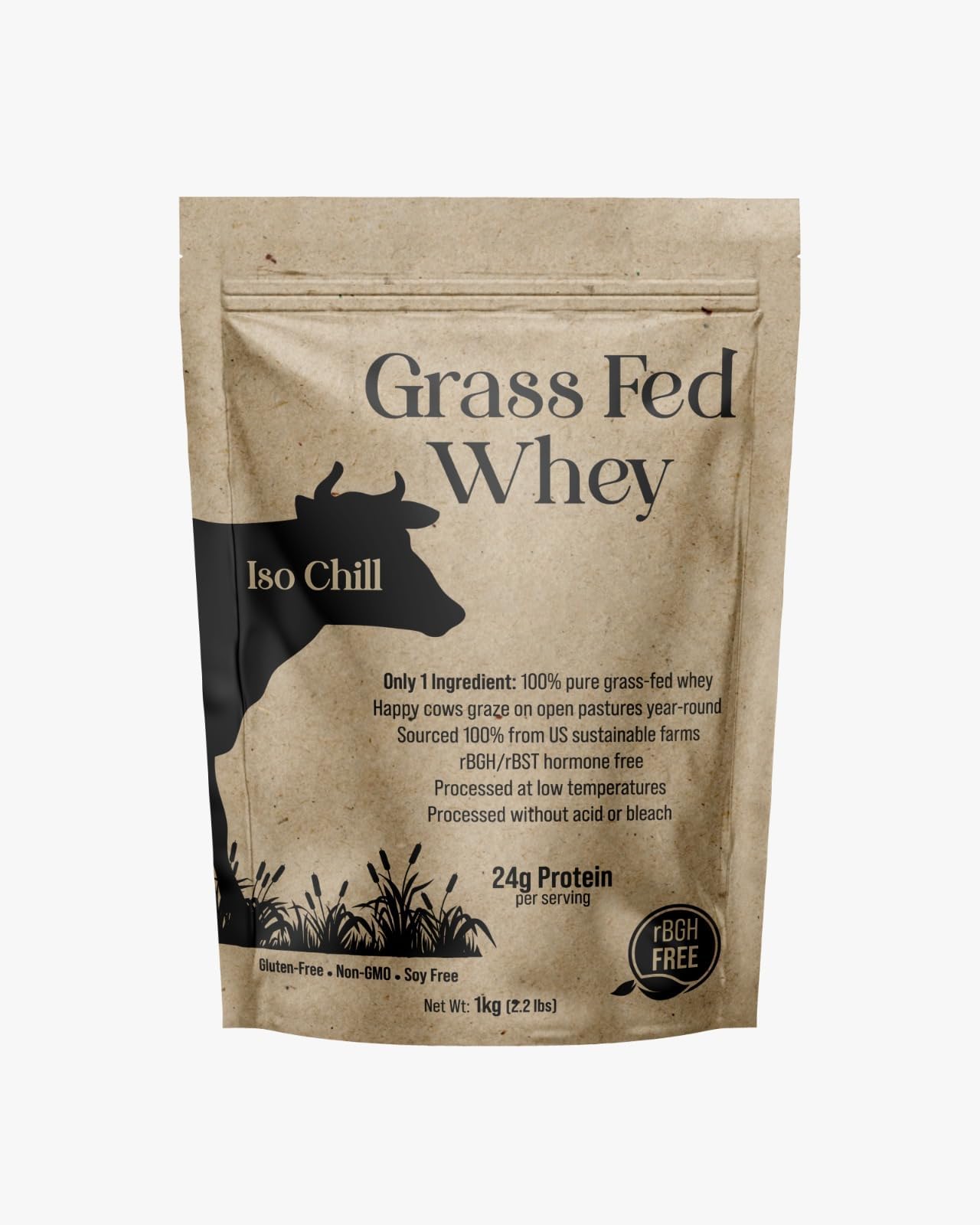 GRASS FED WHEY PROTEIN | 100% PURE GRASS FED WHEY PROTEIN | 24GM ...