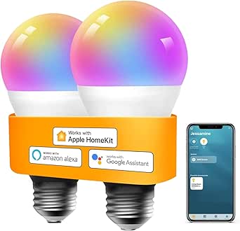 Makayuron HomeKit Smart Light Bulbs, Color Changing Smart Light Bulbs ...