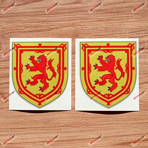Amazon.com - Scotland Coat of Arms Red Lion Shield Shaped Bumper ...