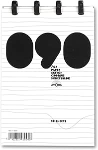 ATOMA Notebook System Sketch Book Drawing Pad A6 90gsm 50 Sheets ...