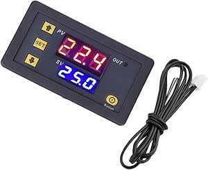 Amazon.com: Temperature Controller Module, Digital Thermostat Switch with Probe ‑50‑110 ...