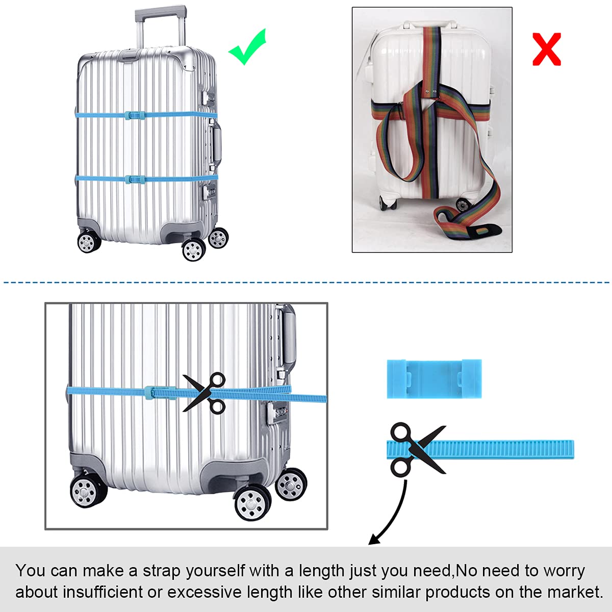 Snapklik.com : Extra Long Zip Ties, Heavy Duty Cable Ties, Reusable Tie ...