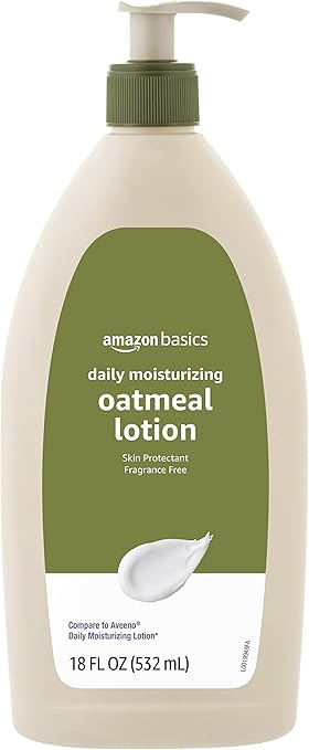 Amazon.com : Amazon Basics Daily Moisturizing Oatmeal Body Lotion and ...