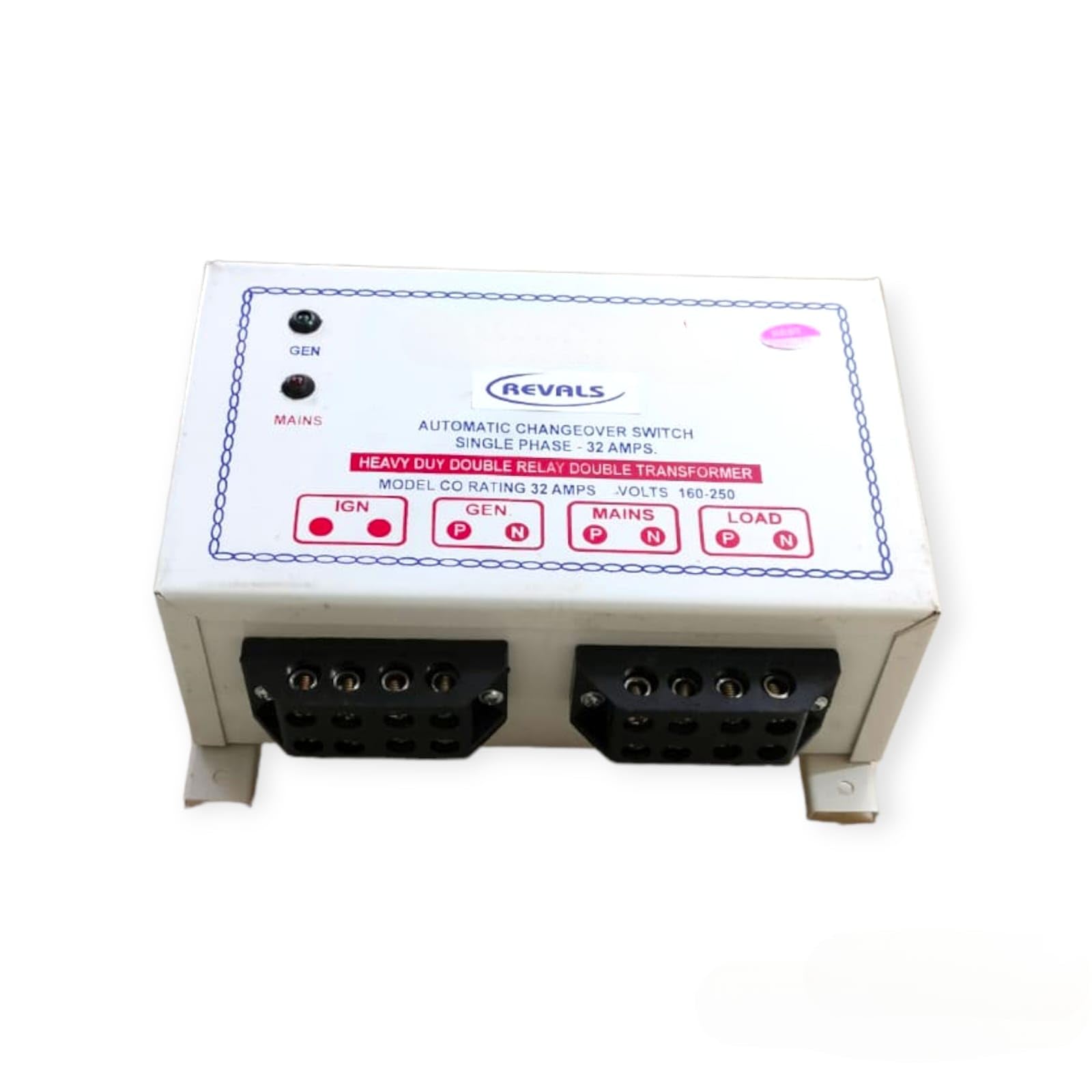 REVALS Automatic Changeover Switch 32 Amp single Phase Input Supply ...