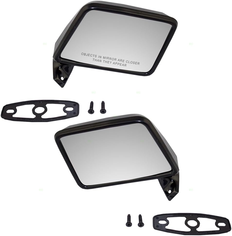 Amazon.com: Driver and Passenger Manual Side View Mirrors Paddle Type ...