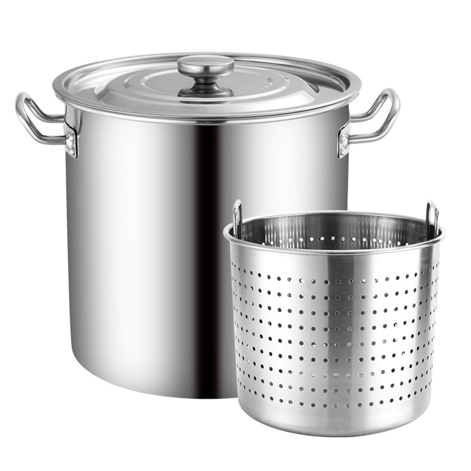 Lobster Boil Pot With Lid 80-Quart Stainless Steel Seafood Boil Pot ...