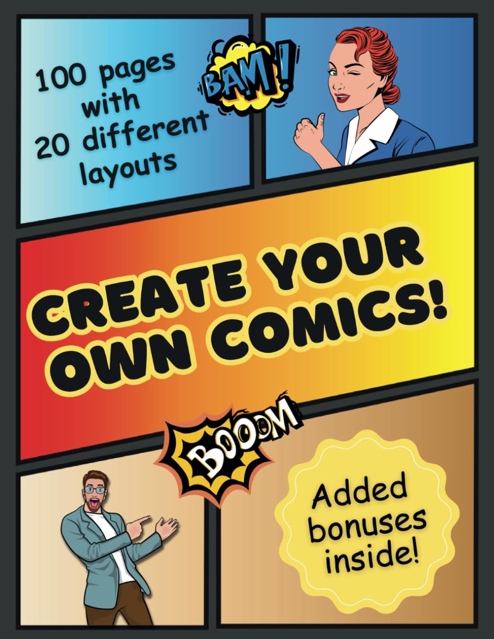Amazon.com: Create Your Own Comics!: Blank Templates for Kids and Teens ...