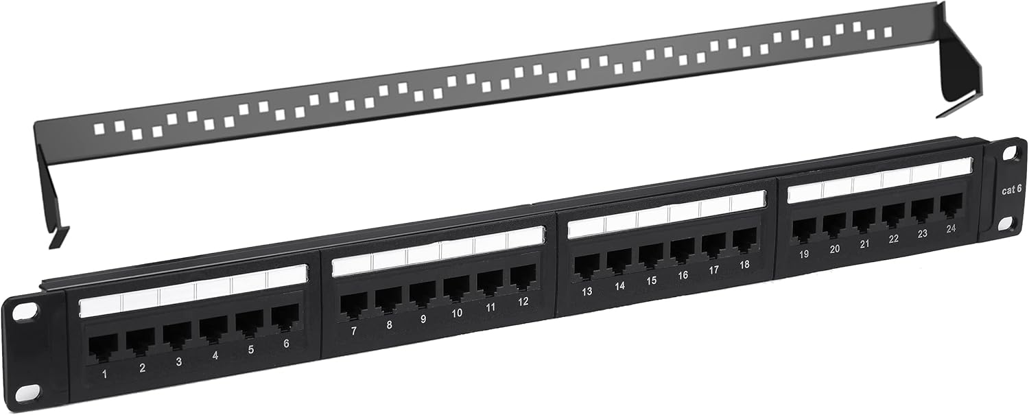 Tedgetal Cat6 Patch Panel - 24 Port, 1U Rackmount, Nepal | Ubuy