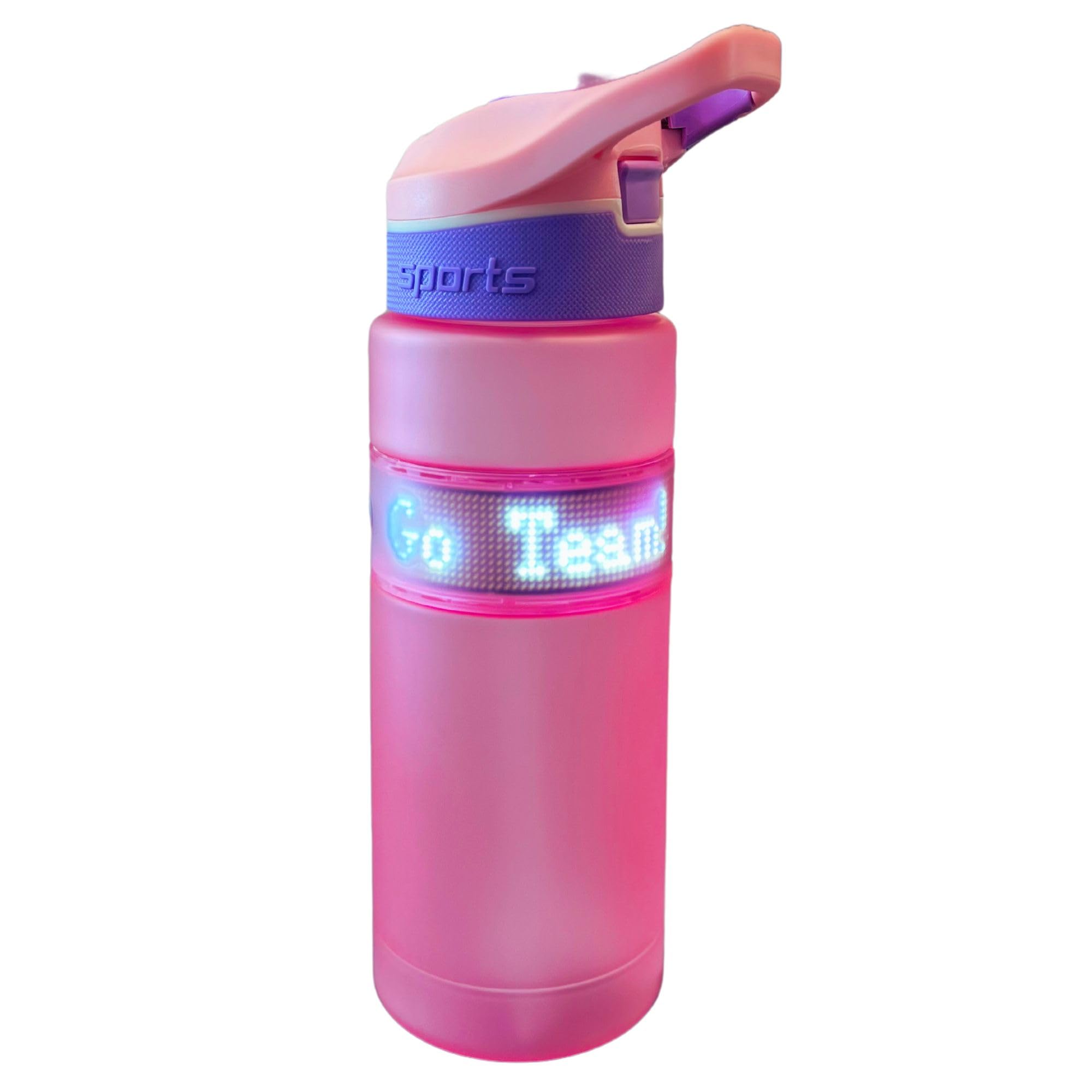 Amazon.com: ARCTIC GLOW Customizable LED Screen Water Bottle 27 oz ...