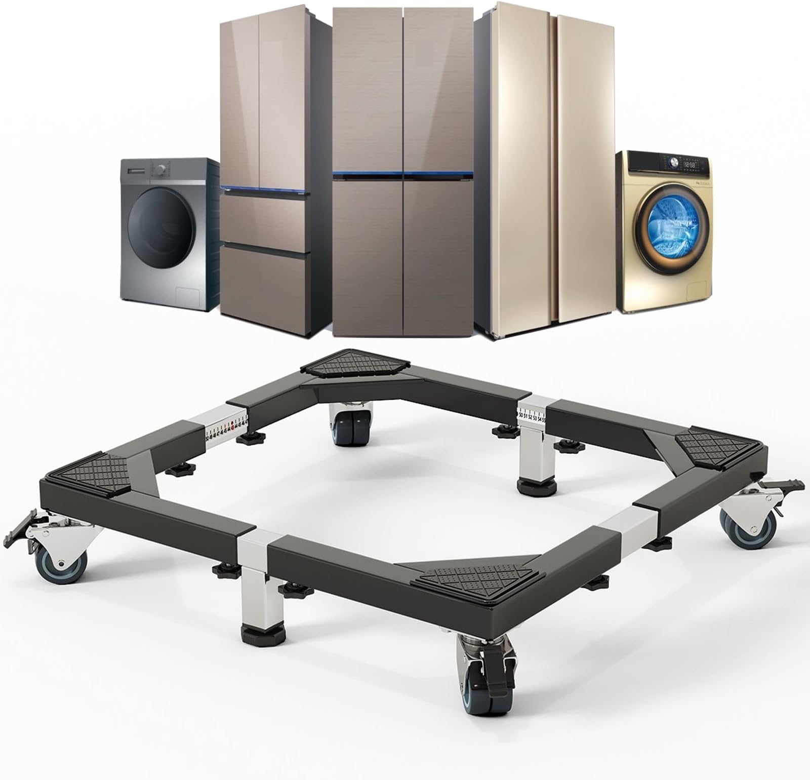 Amazon.com: Zsytbyyds All Steel Mobile Base Heavy Duty Furniture Dolly ...