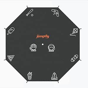 Amazon.com : jumpfly Trampoline Shade Cover for 12FT 8 Poles Outdoor ...