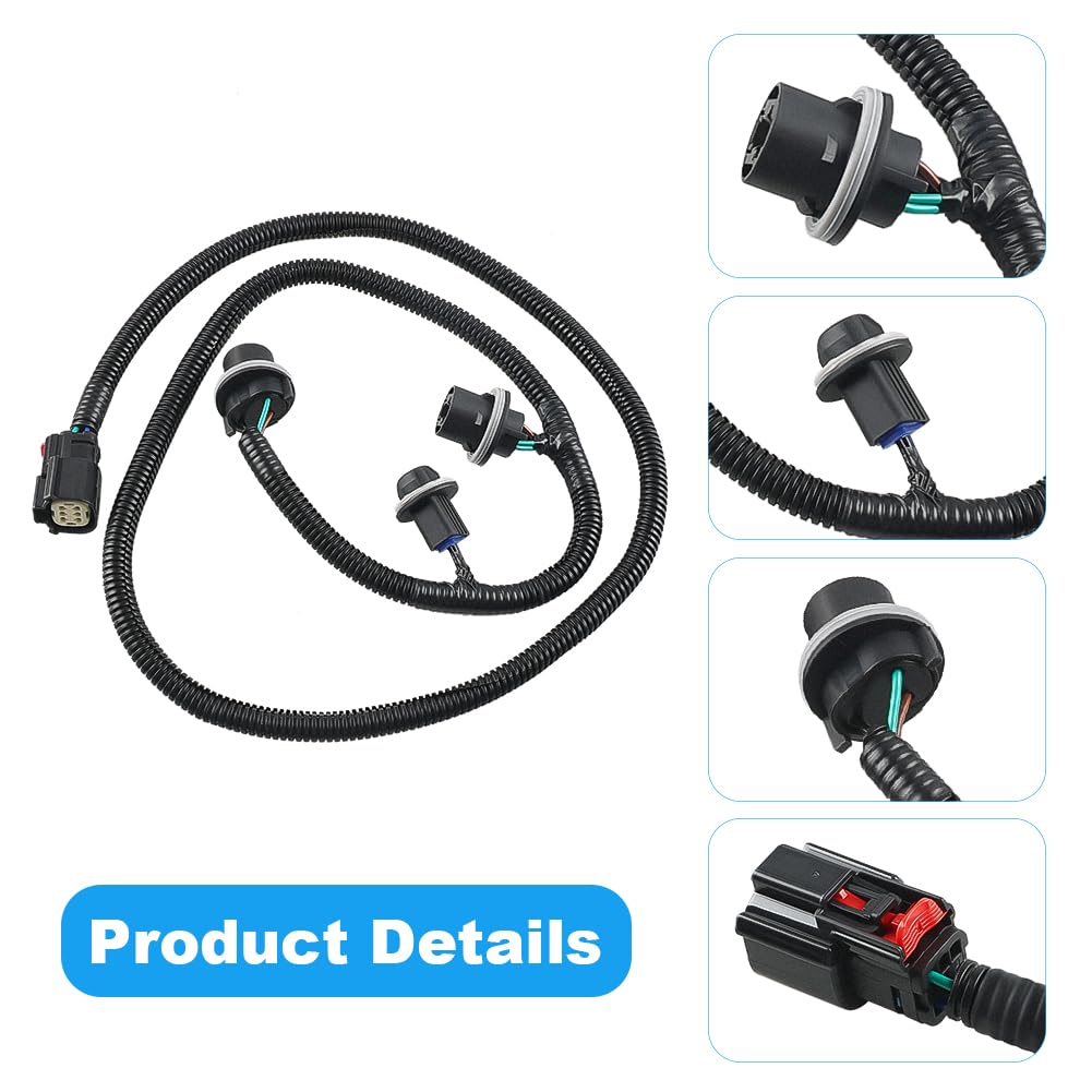 Driver Side Tail Lamp Wiring Harness Compatible with Chevy Silverado ...