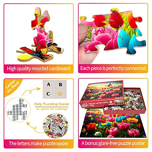 HUADADA Jigsaw puzzles for adults 1000 piece jigsaw puzzles for adults ...