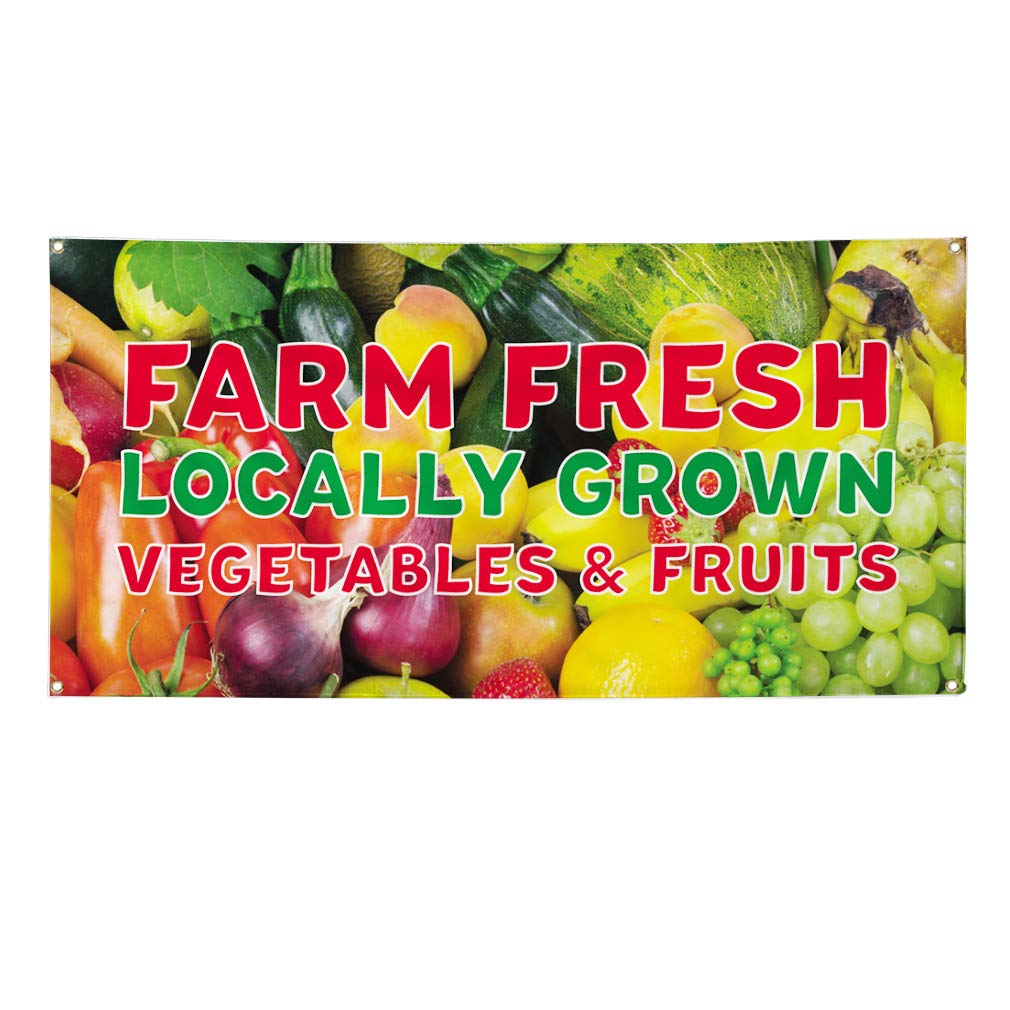 Fresh Fruits And Vegetables Banner